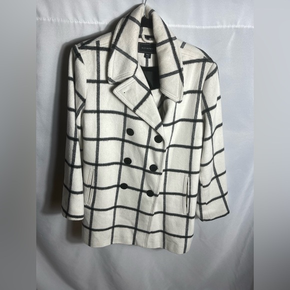 Metaphor | Jackets & Coats | Metaphor Women Pea Coat Xl Whiteblack ...